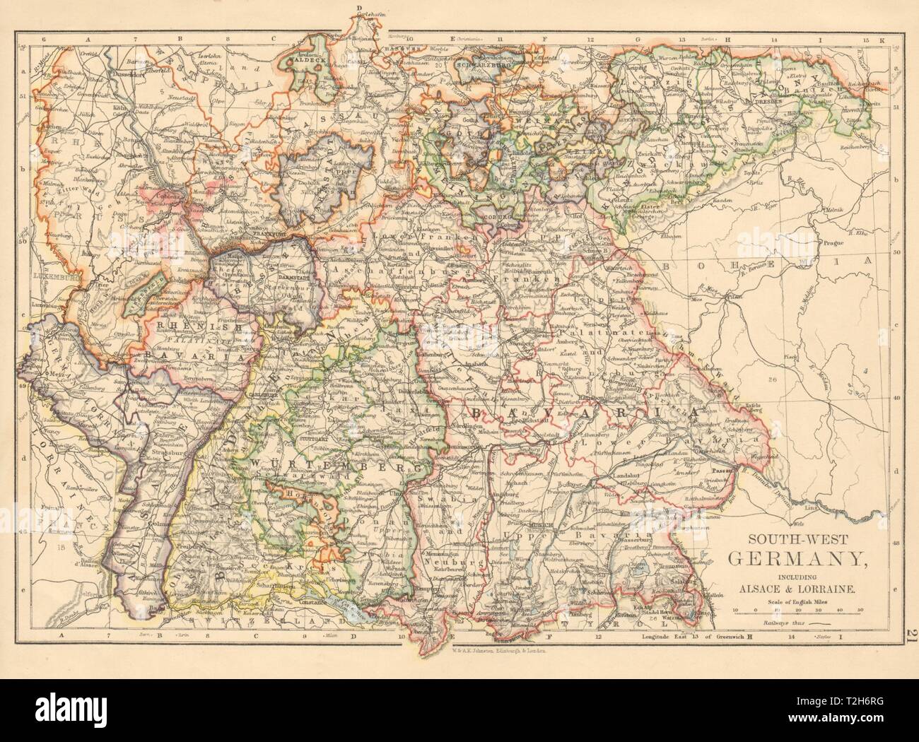 Germany alsace and lorraine map hi-res stock photography and images - Alamy