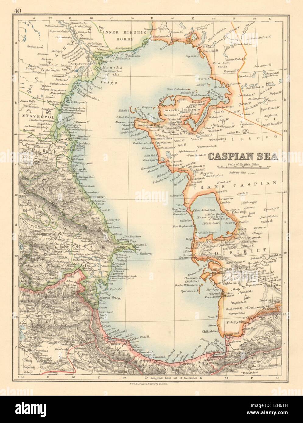 Old map of baku hi-res stock photography and images - Alamy