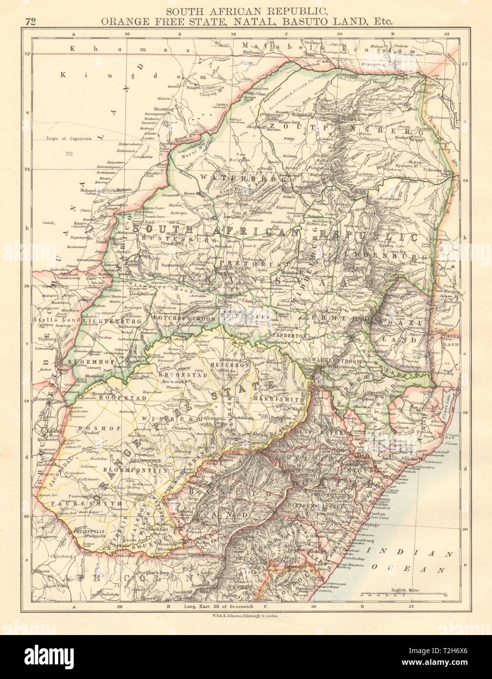 COLONIAL South African Republic Orange Free State Natal Basutoland 1892 ...
