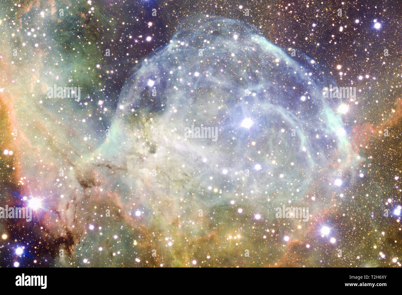 Awesome nebula. Billions of galaxies in the universe. Elements of this ...