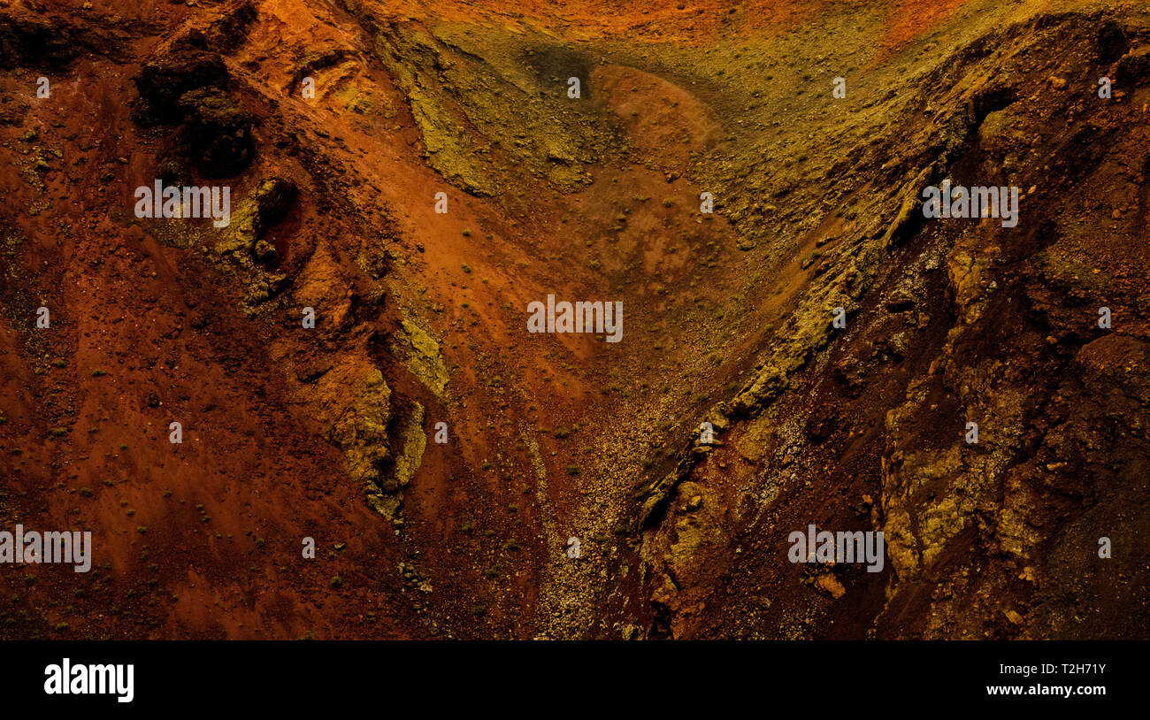 frozen volcanic lava at the Lanzarote island. just texture, real colors ...