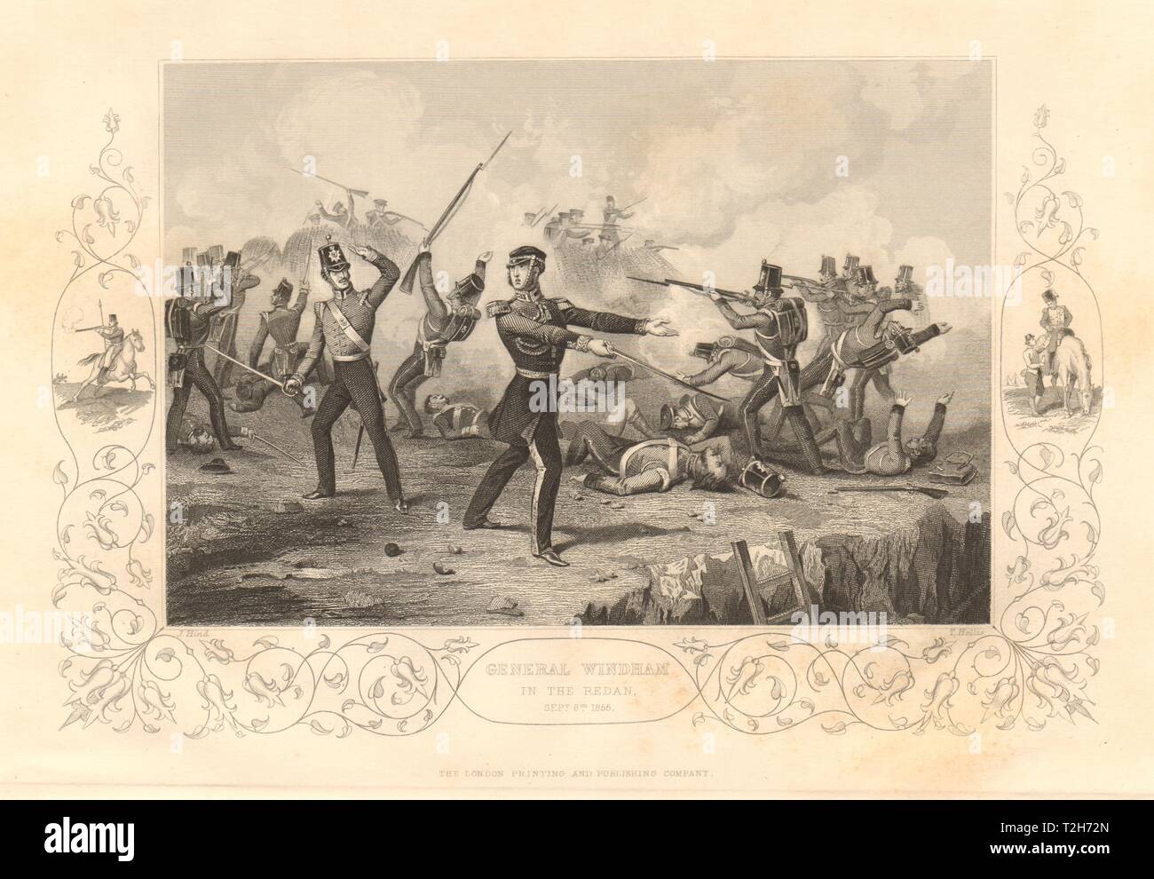 CRIMEAN WAR. General Sir Charles Ash Windham in the Redan Sept 8th 1855 ...