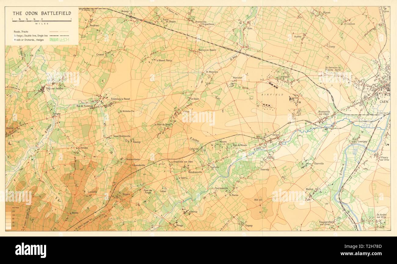 Battle of normandy map hi-res stock photography and images - Alamy