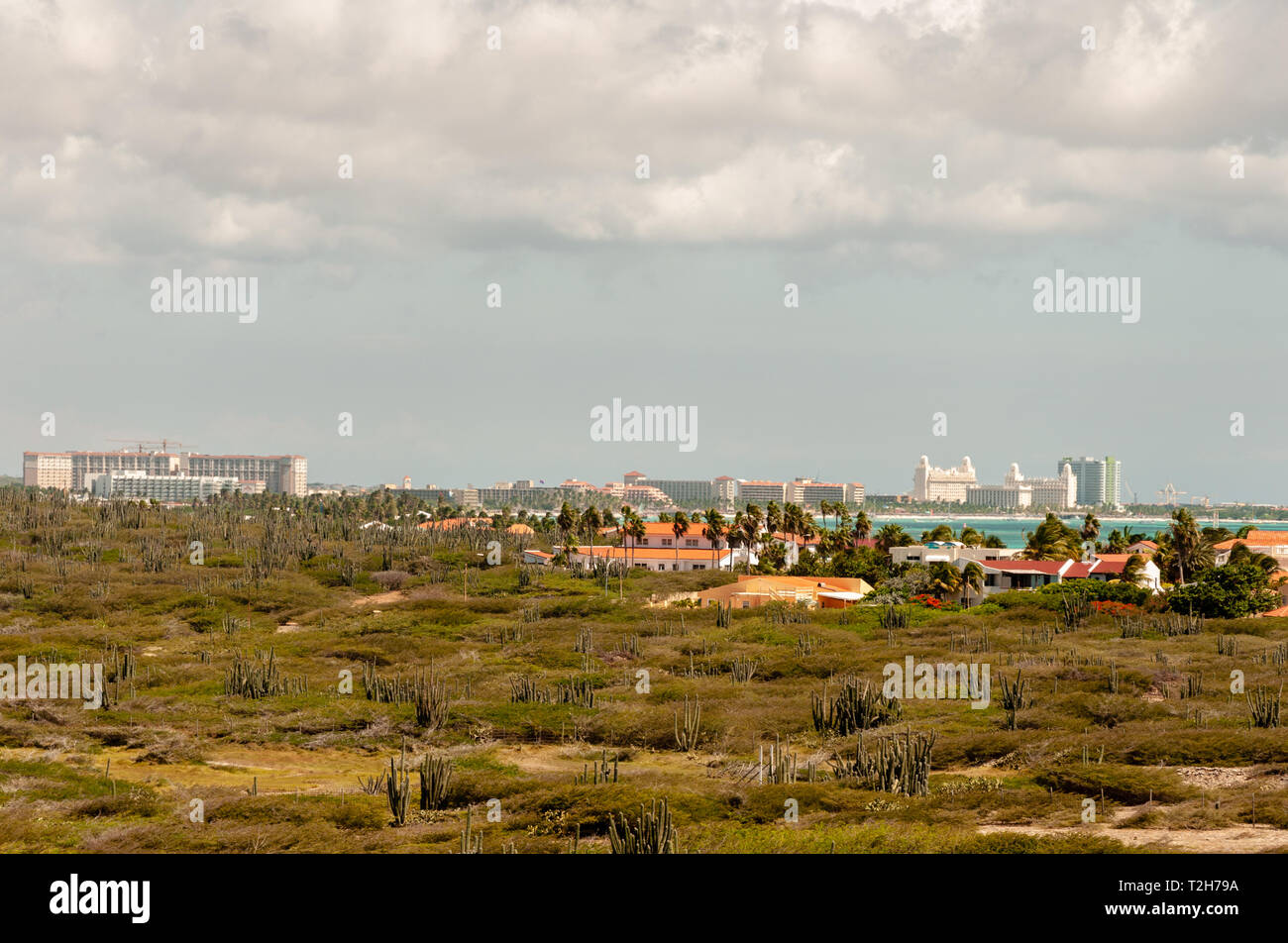 Aruba view skyline Stock Photo - Alamy