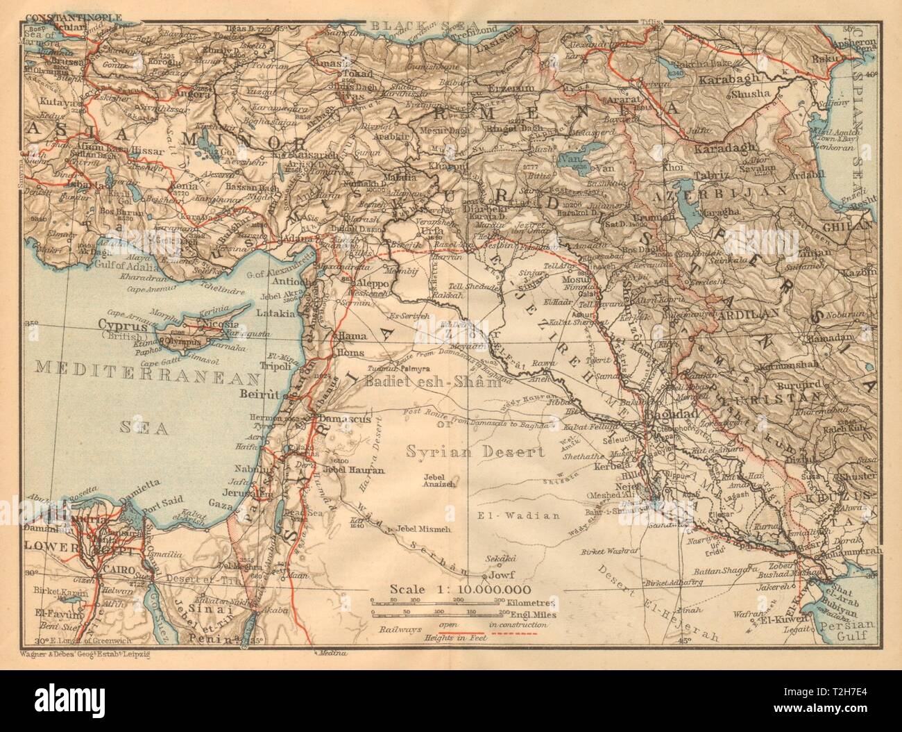 Map Of Jordan Middle East