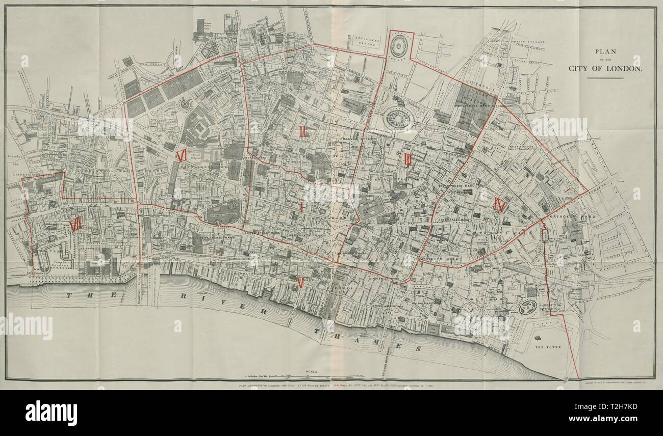 Map Of London 1910