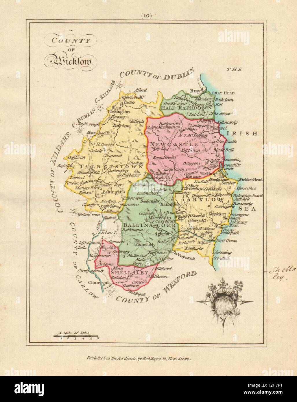 Map of wicklow hi-res stock photography and images - Alamy