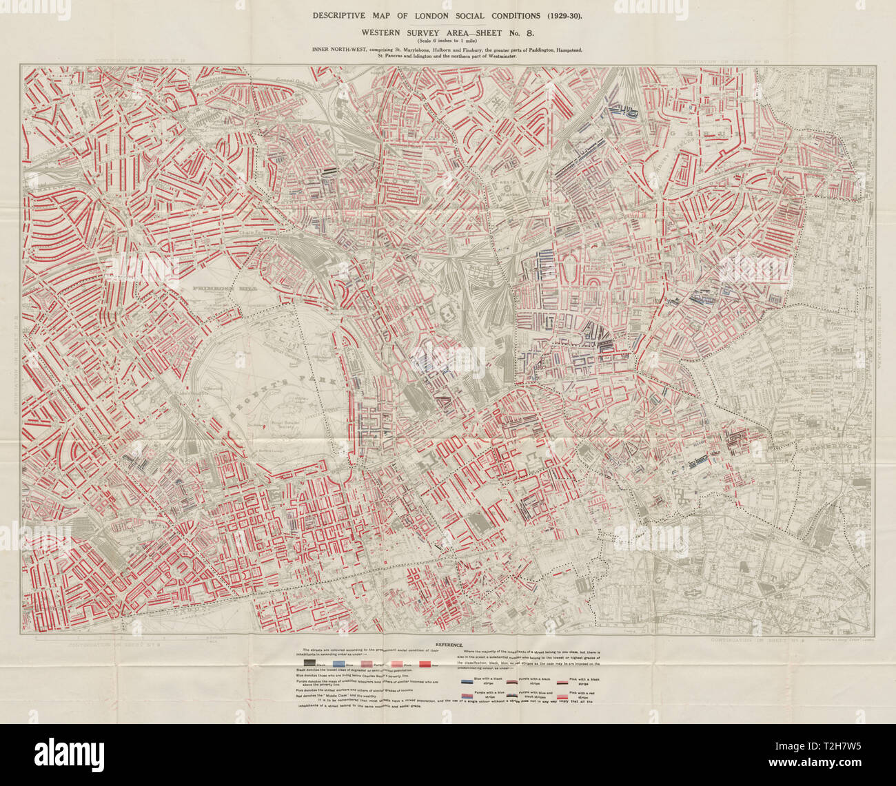 BOOTH / LSE POVERTY MAP West End Camden Marylebone S Hampstead ...