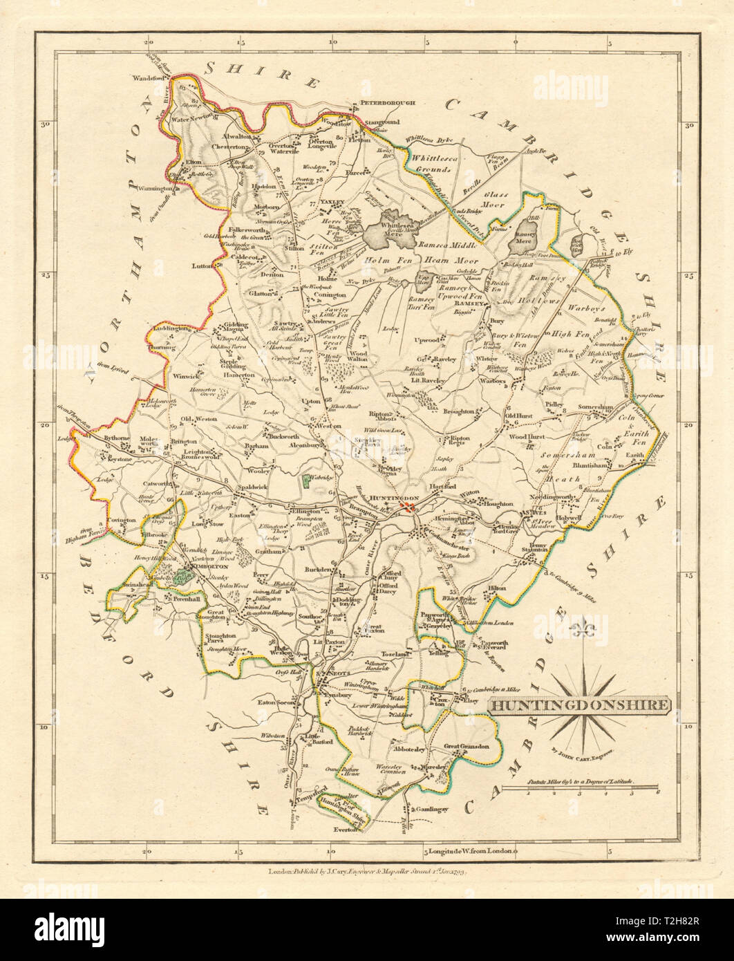 Map Huntingdonshire High Resolution Stock Photography and Images - Alamy
