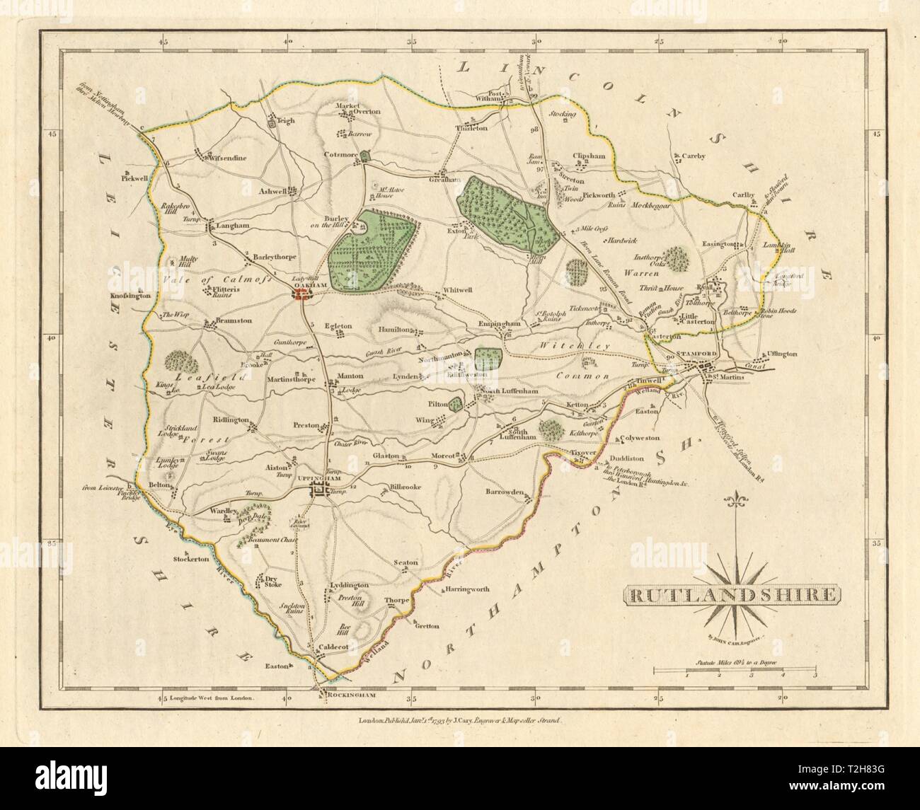 Rutland county outline hi-res stock photography and images - Alamy