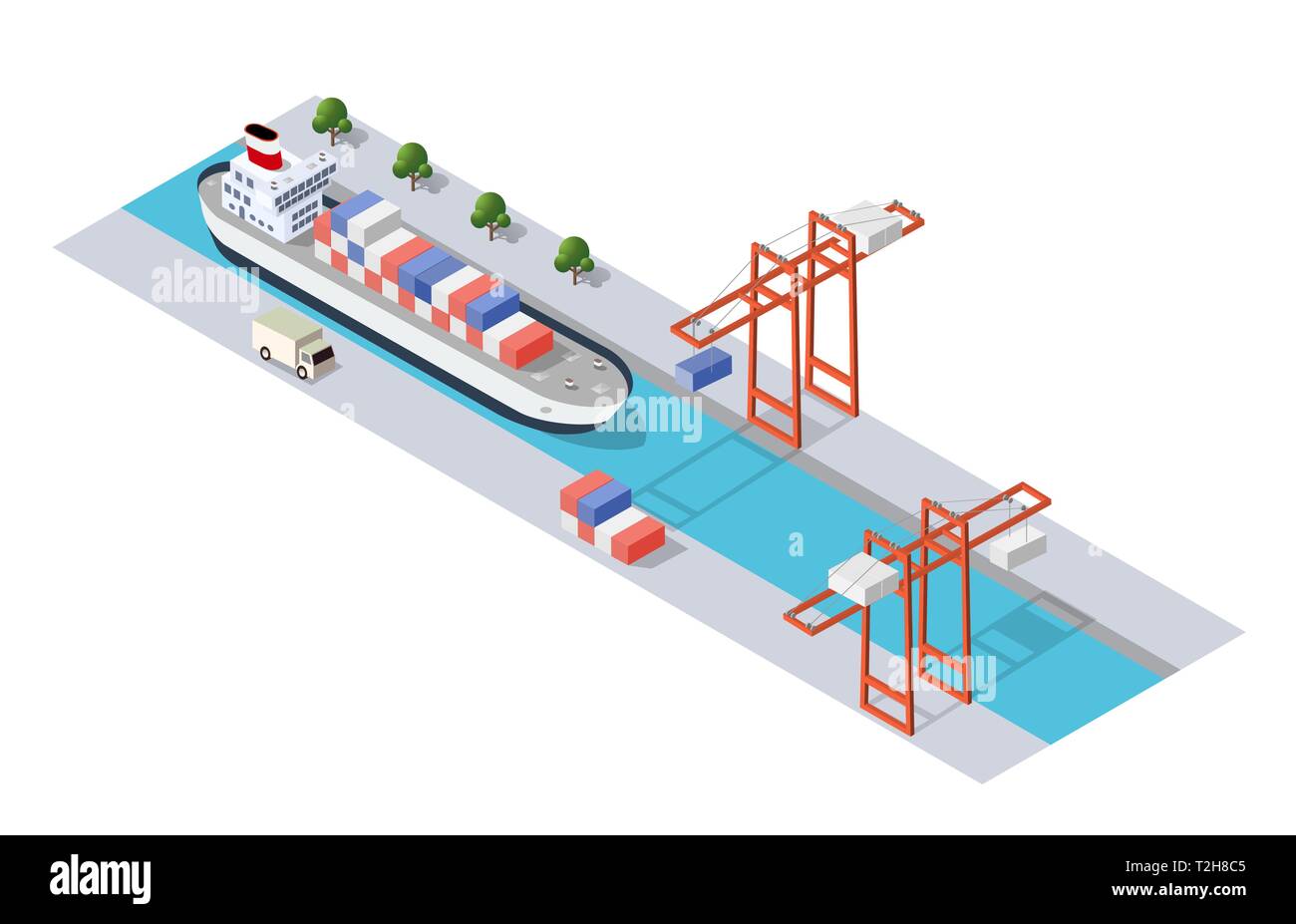 Boat dock hangar Stock Vector Images - Alamy