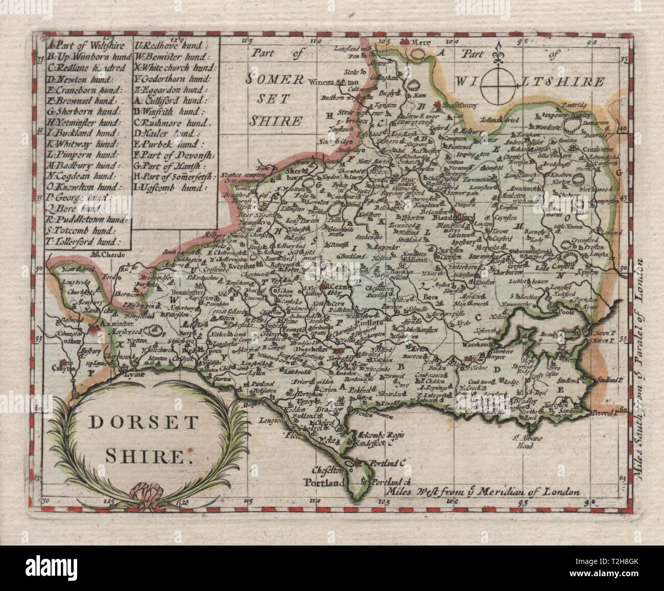 Old map dorset county hi-res stock photography and images - Alamy