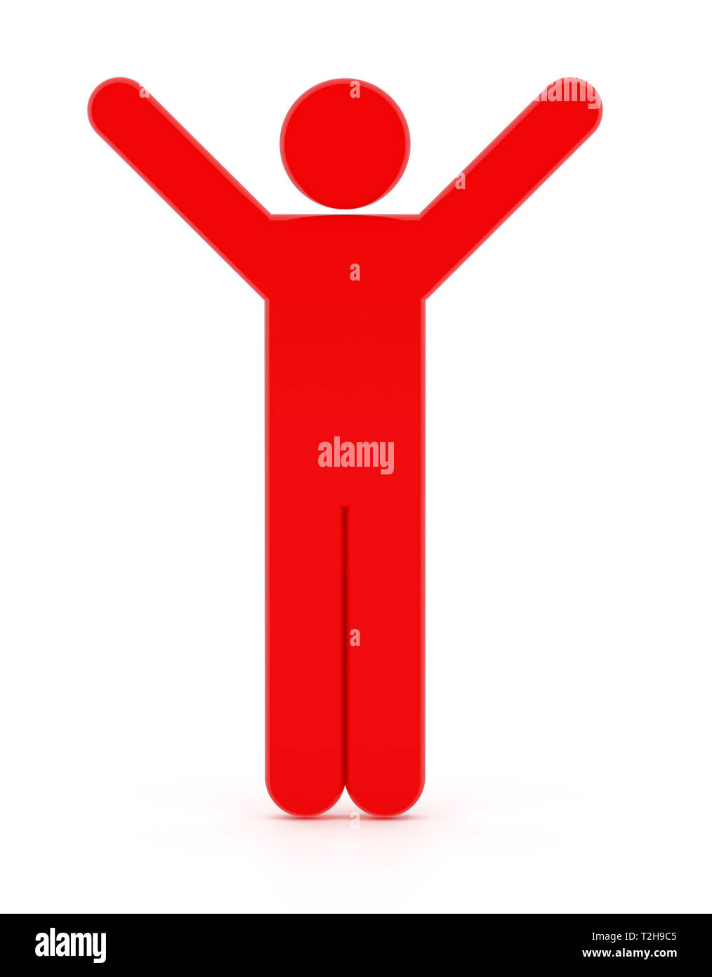 Man 3d rendered illustration isolated on white background. High ...