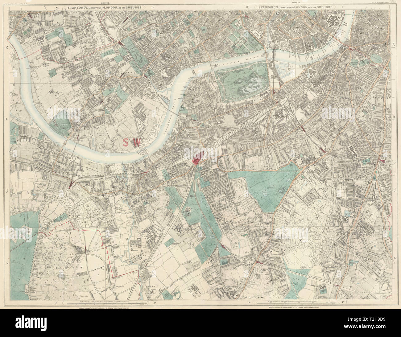 Map of putney hi-res stock photography and images - Alamy