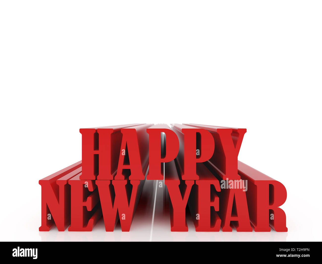 High resolution image new-year. 3d illustration over white backgrounds ...