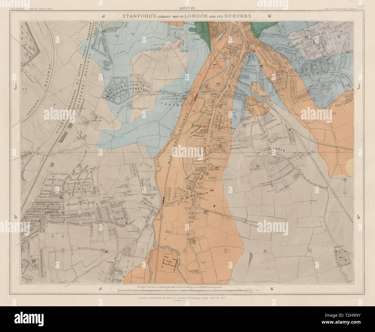 Map of catford hi-res stock photography and images - Alamy