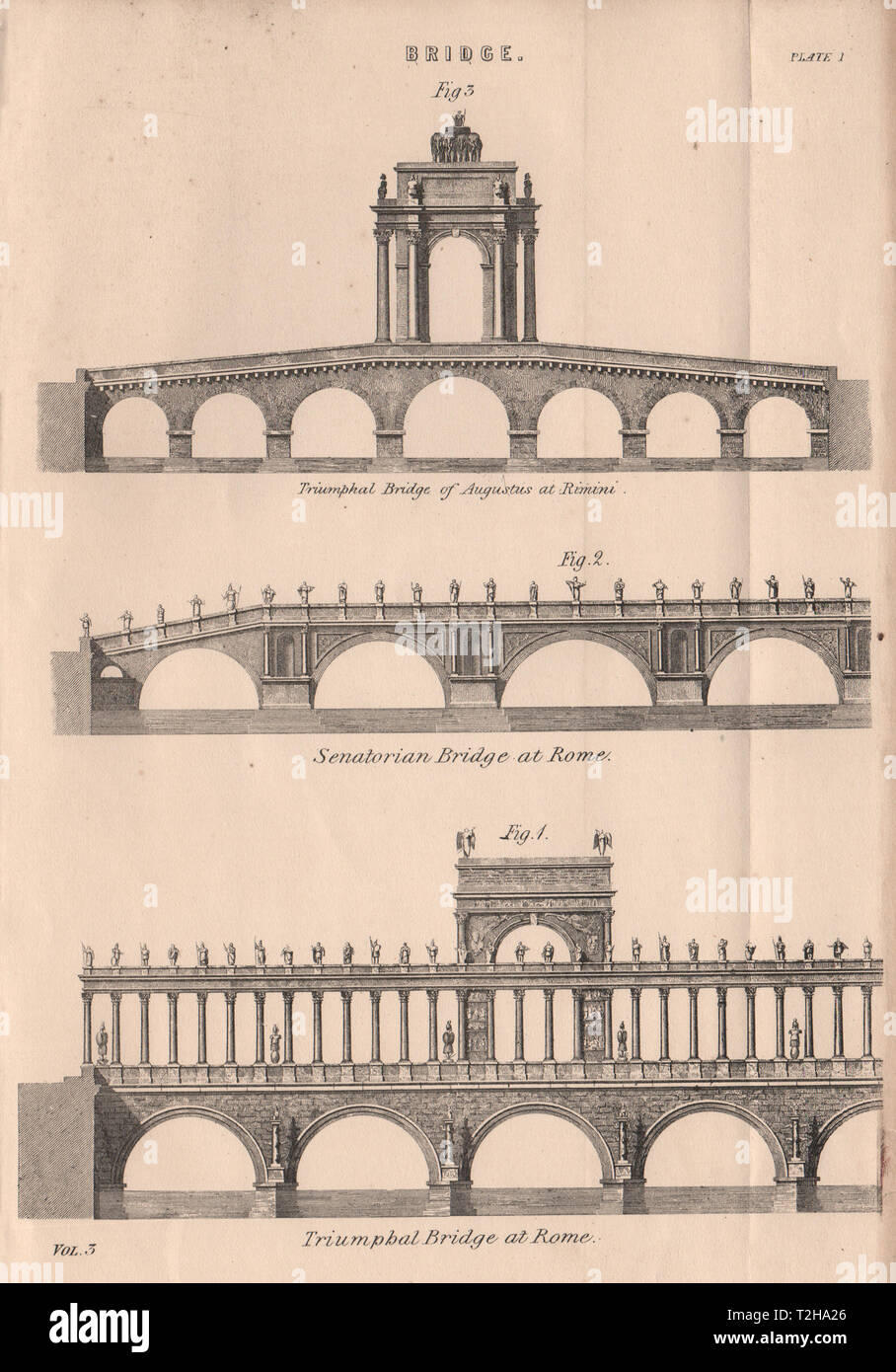Triumphal bridge of Augustus, Rimini. Senatorian & Triumphal Bridge ...