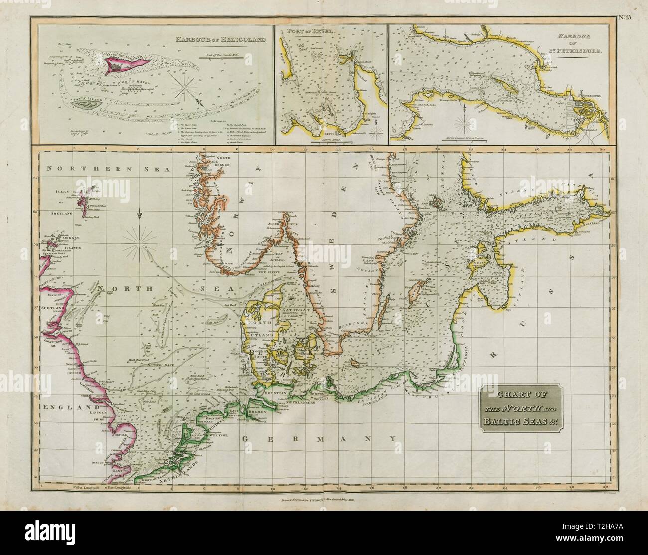 Heligoland map hi-res stock photography and images - Alamy