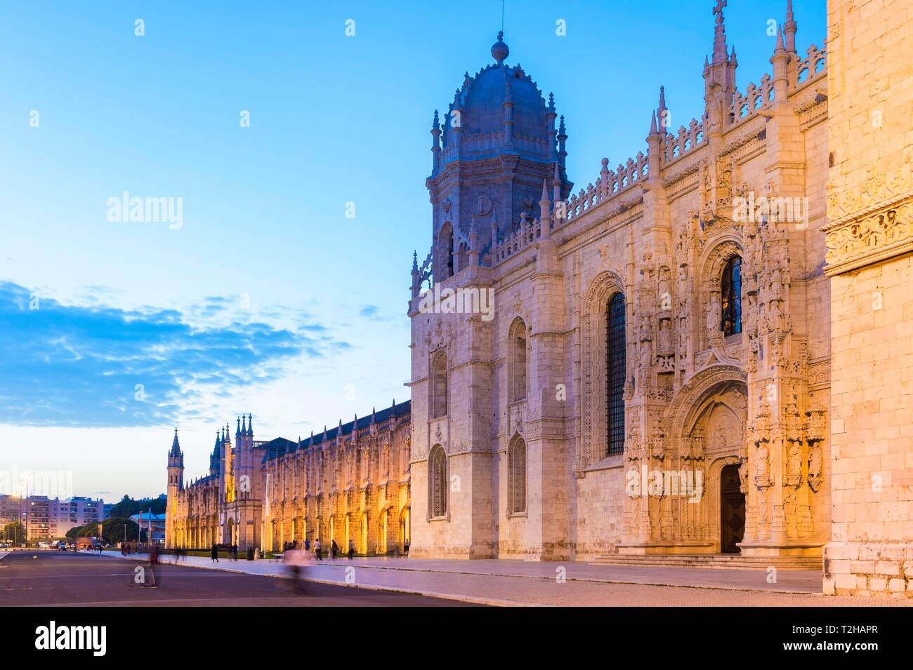 Monastery of the hieronymites at dusk hi-res stock photography and ...