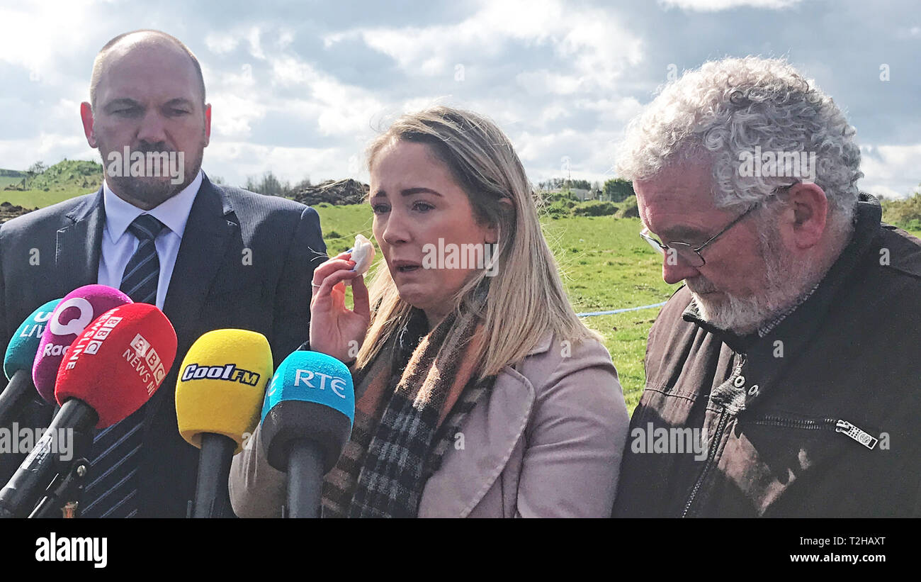 PSNI Detective Superintendent Jason Murphy, with Joanne Dorrian, sister ...