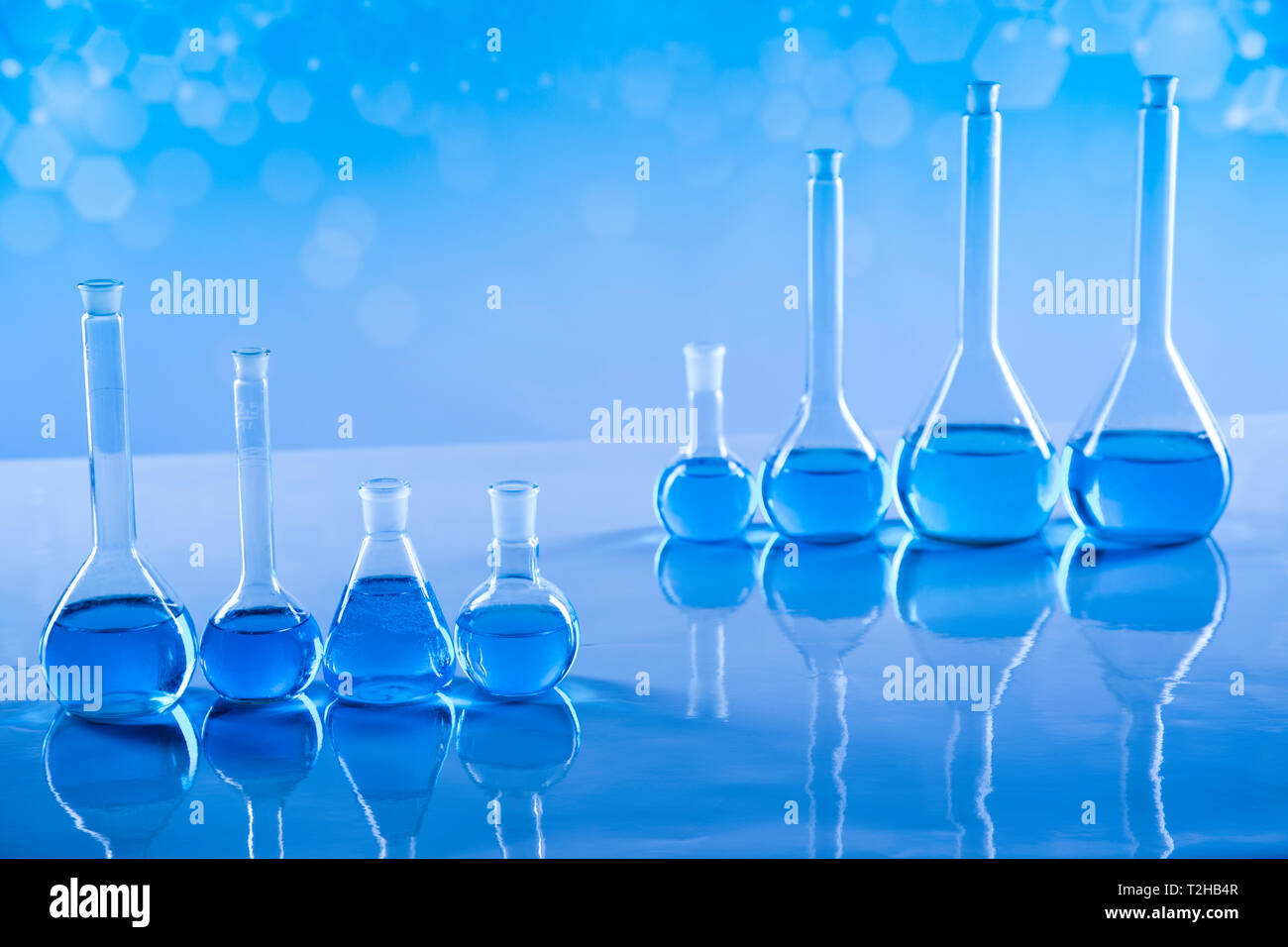 Assorted laboratory glassware equipment Stock Photo - Alamy