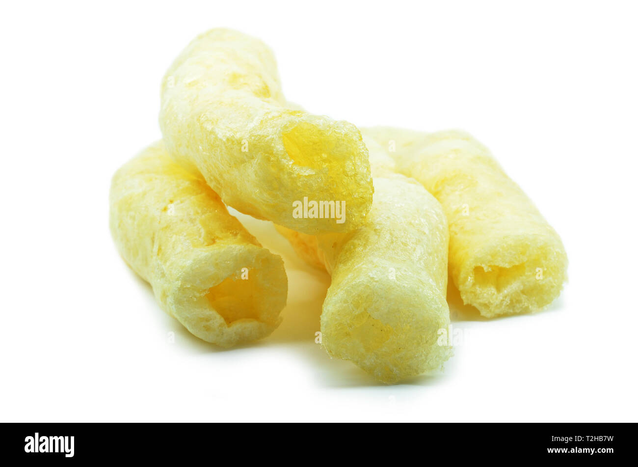 Dried fish maw for cooking on white background Stock Photo - Alamy