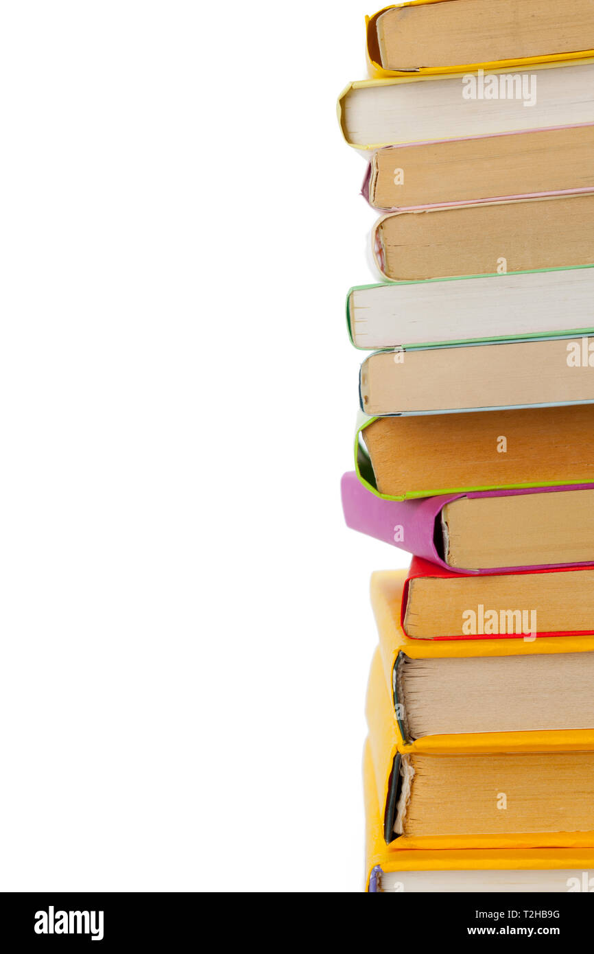 books isolated on white Stock Photo - Alamy