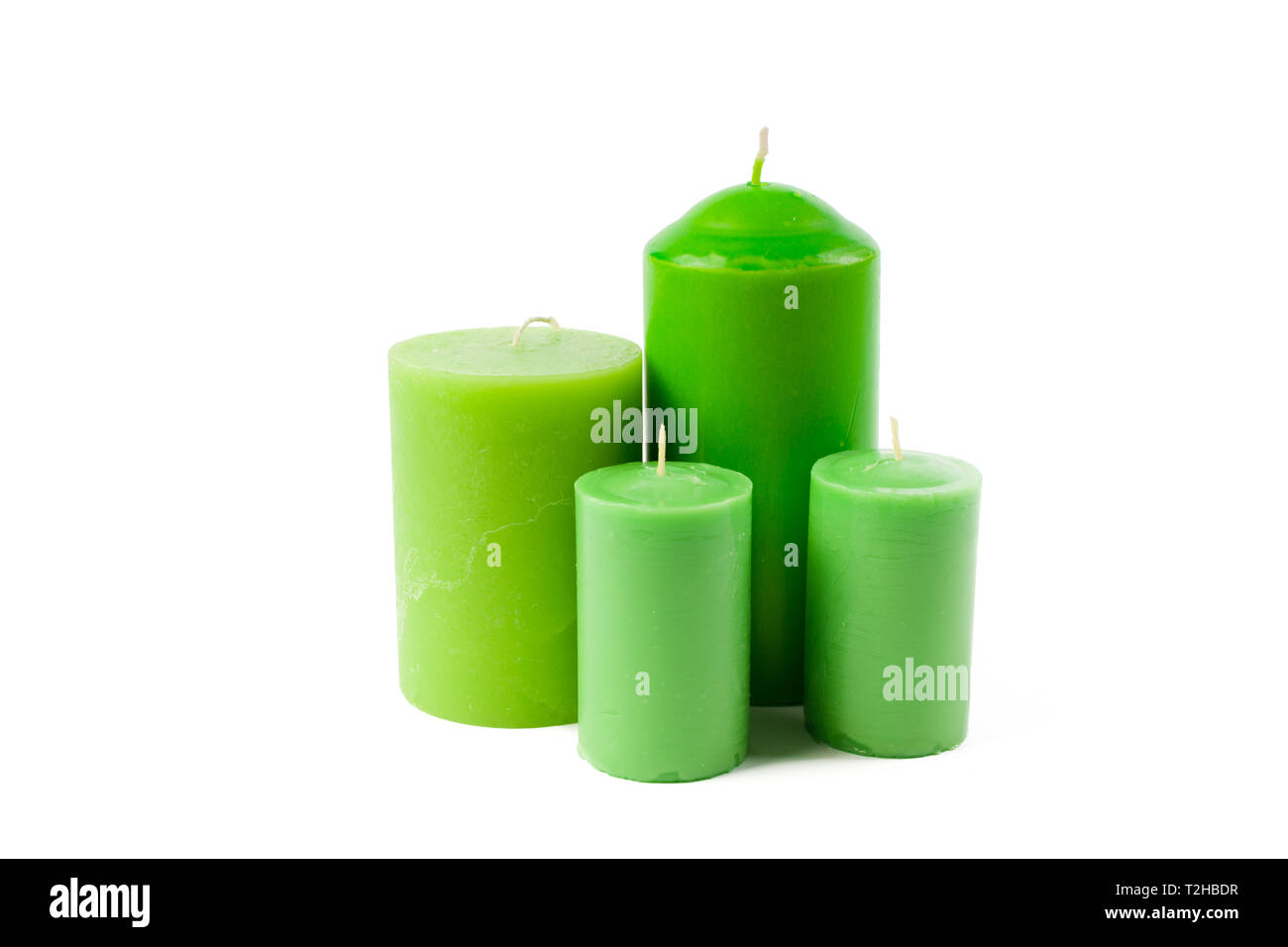 Candles isolated on white Stock Photo - Alamy