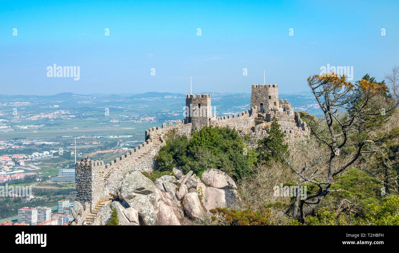 Castle Castelo dos Mouros, cultural landscape Sintra, Sintra, Portugal ...
