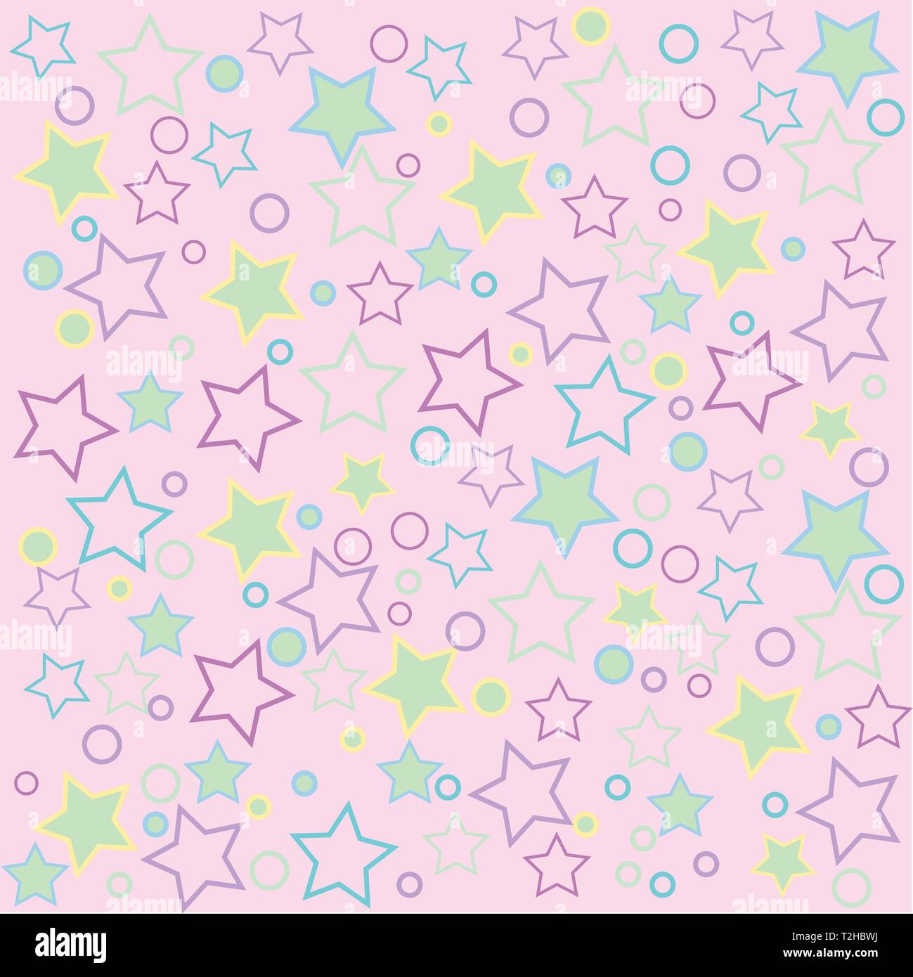 Pattern modern style delicate color. Space background with stars Stock ...