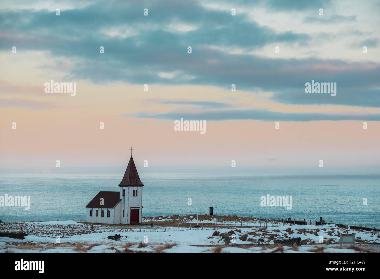 The Church of Hellnar, Snaefellsnes Peninsula, Vesturland, Iceland ...