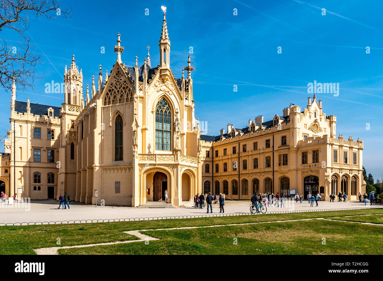 Lednice Valtice Cultural Landscape Area Complex Caste Side View with ...
