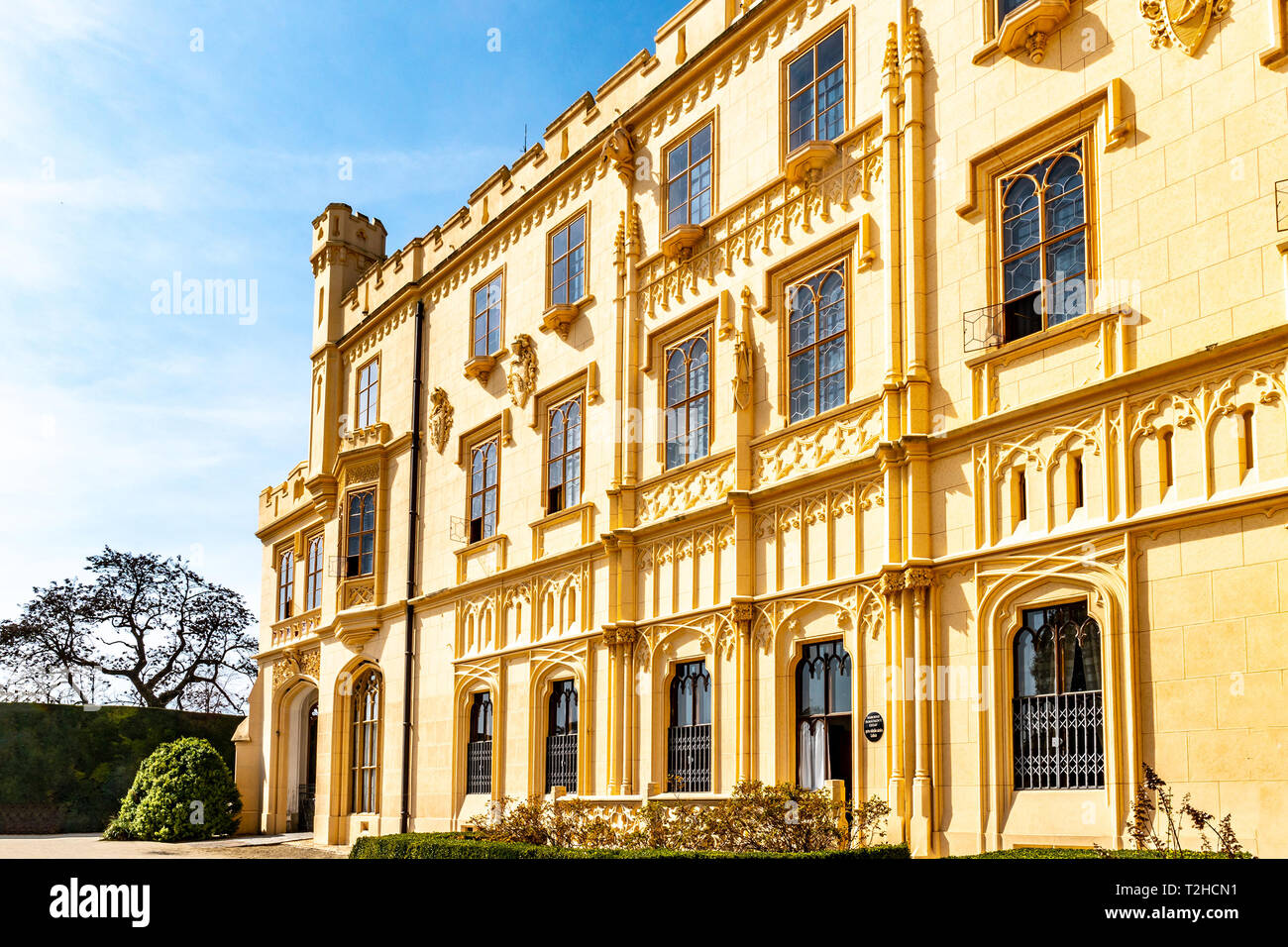 Lednice Valtice Cultural Landscape Area Complex Castle Side View of ...