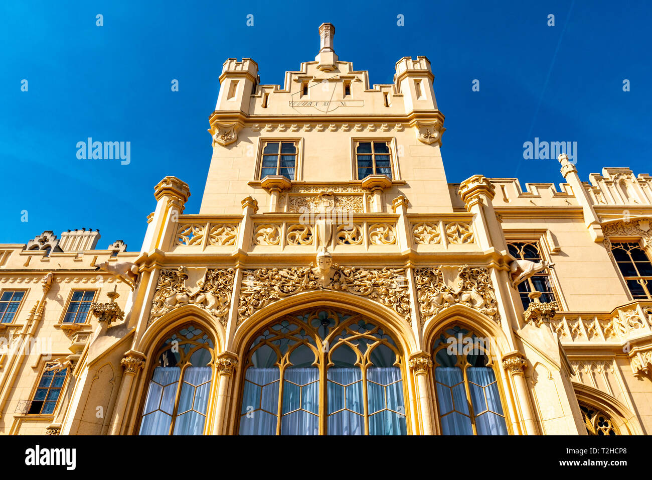 Lednice Valtice Cultural Landscape Area Complex Castle Front View of ...