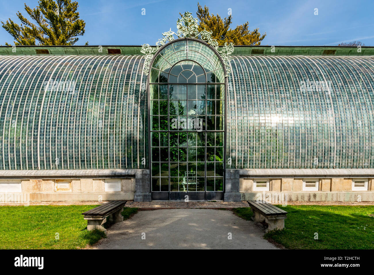 Lednice Valtice Cultural Landscape Area Complex Castle Greenhouse Front ...