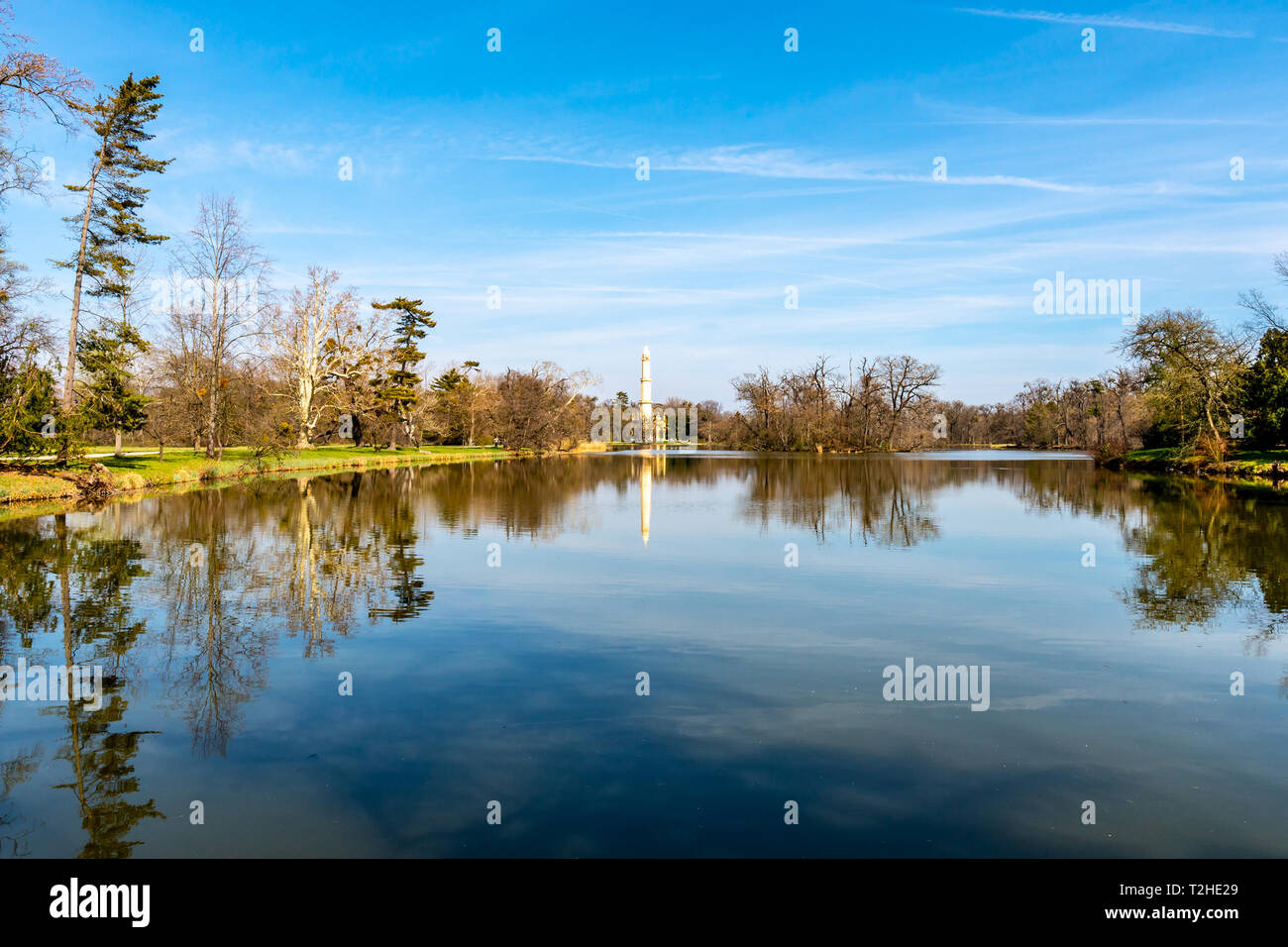 Lednice Valtice Cultural Landscape Area Complex Garden Pond Lake with ...