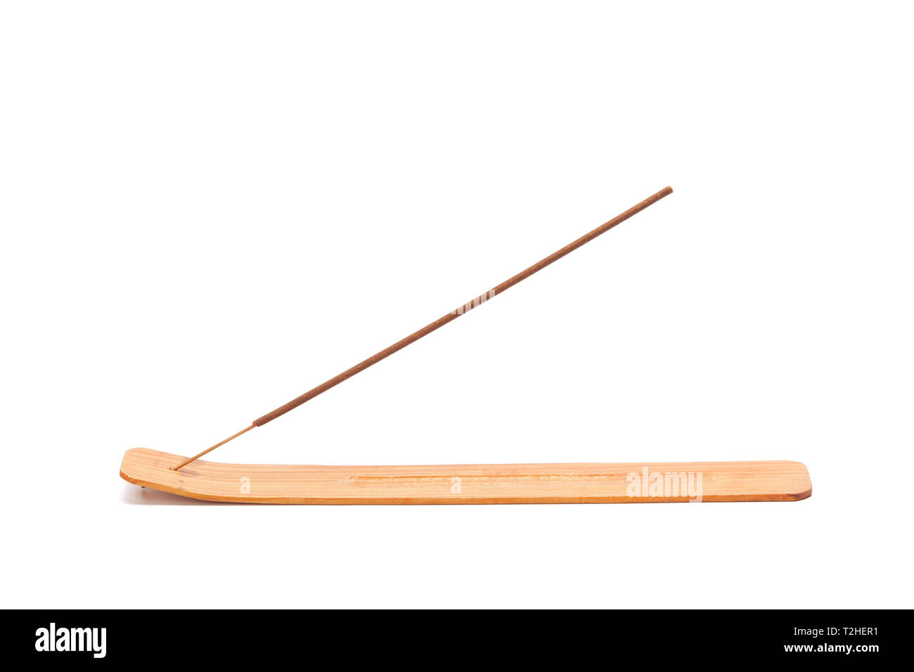 Incense candle on white Cut Out Stock Images & Pictures - Alamy