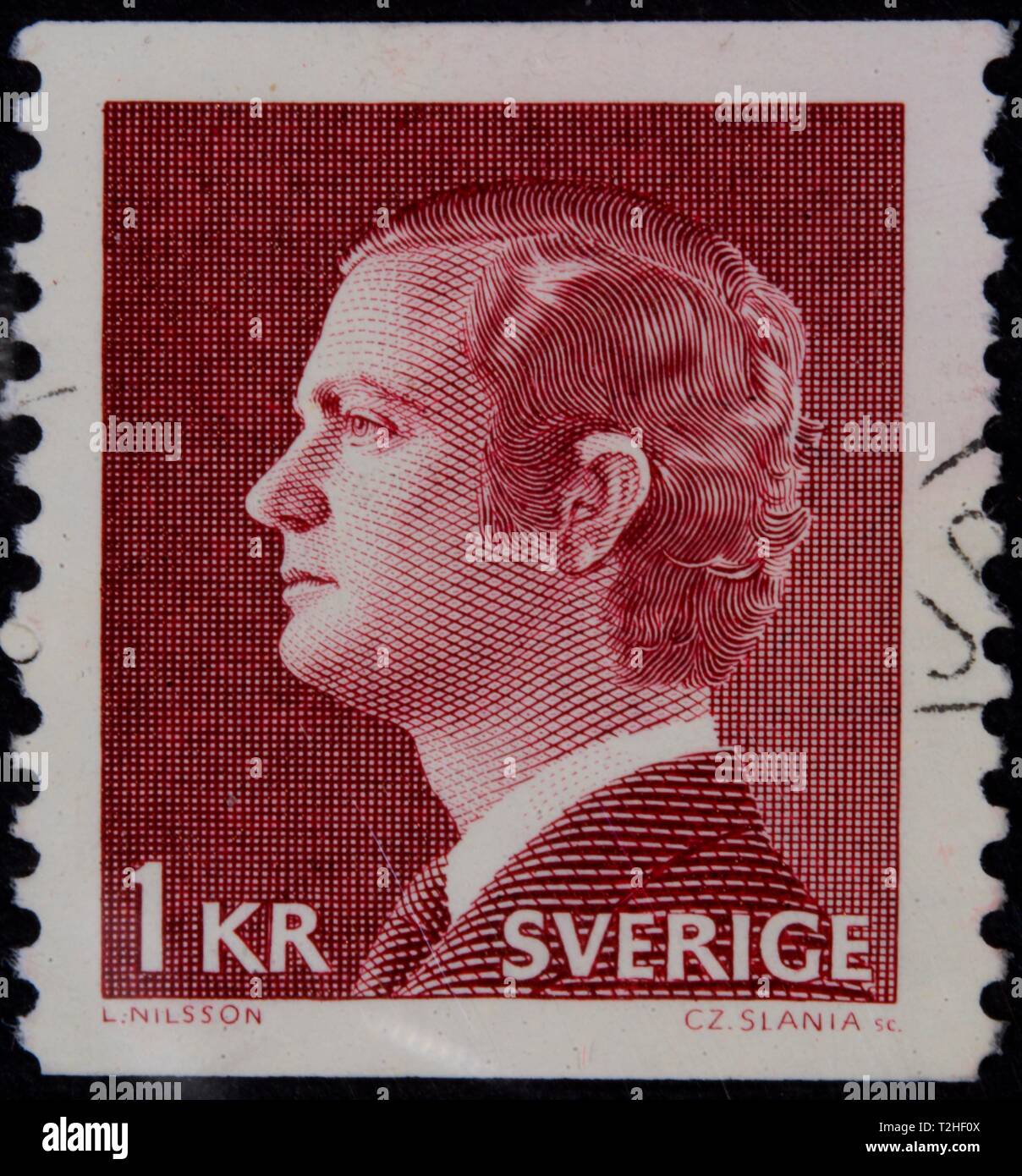 Stamp sweden gustaf king hi-res stock photography and images - Alamy