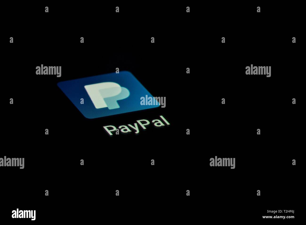 PayPal app icon on a display, mobile phone, smartphone, tablet, Germany ...