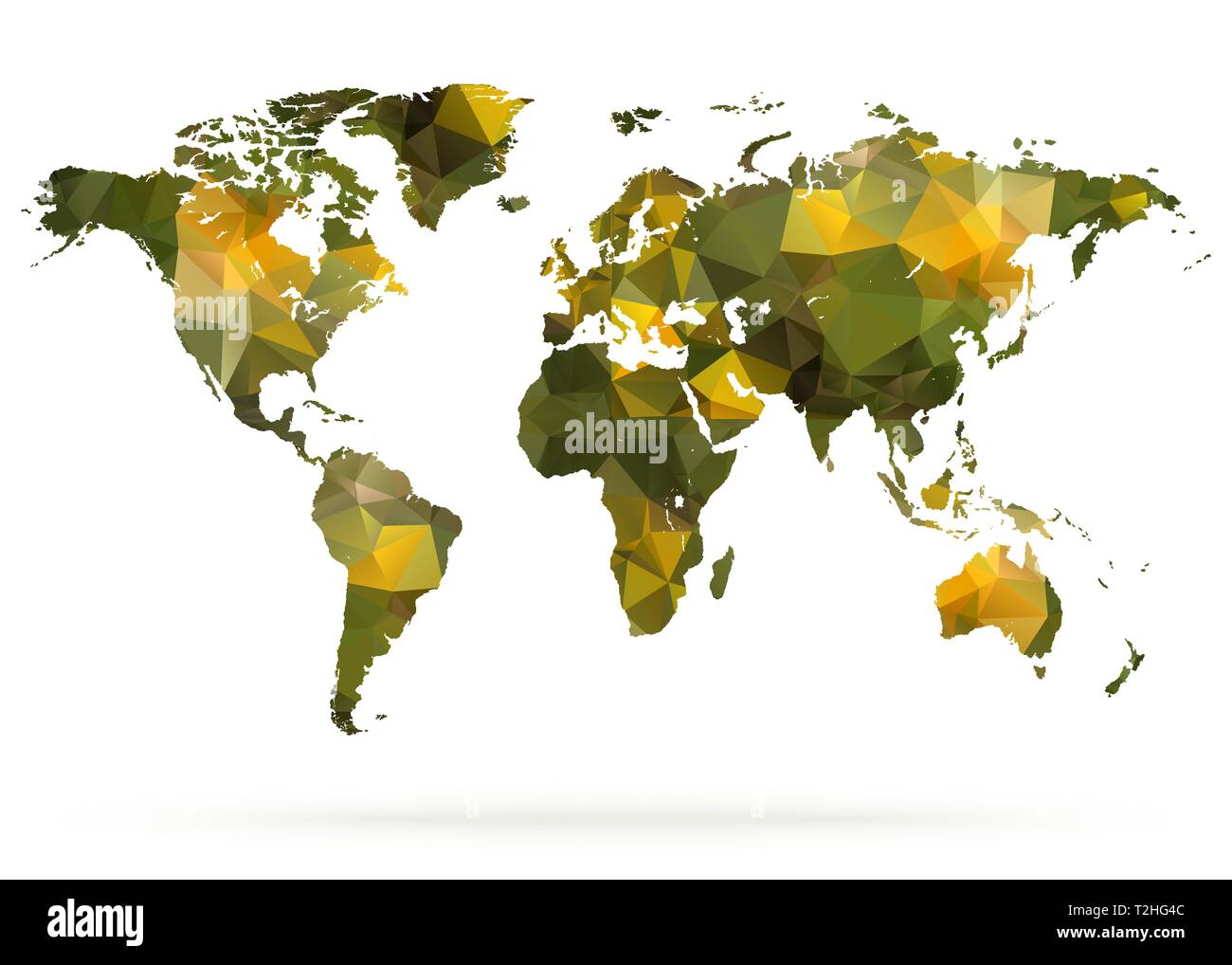 Polygonal world map hi-res stock photography and images - Alamy