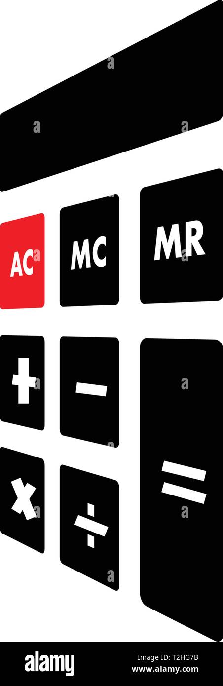 Clear button calculator Stock Vector Images - Alamy