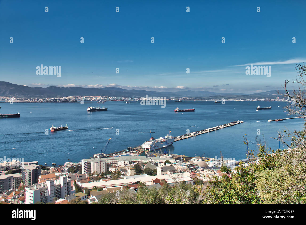 Gibraltar rock view hi-res stock photography and images - Alamy