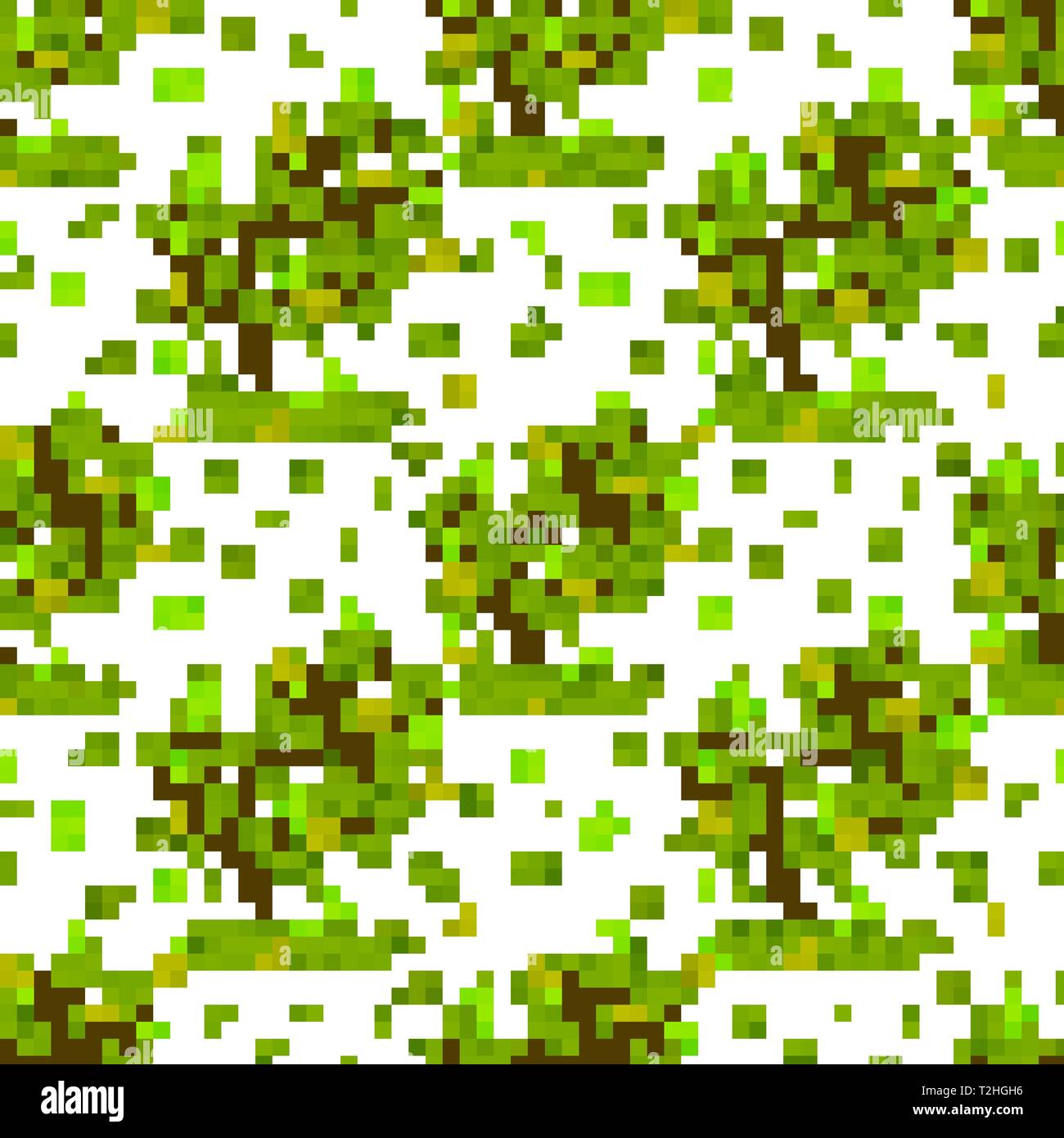 Green trees seamless pattern vector background Stock Vector Image & Art ...