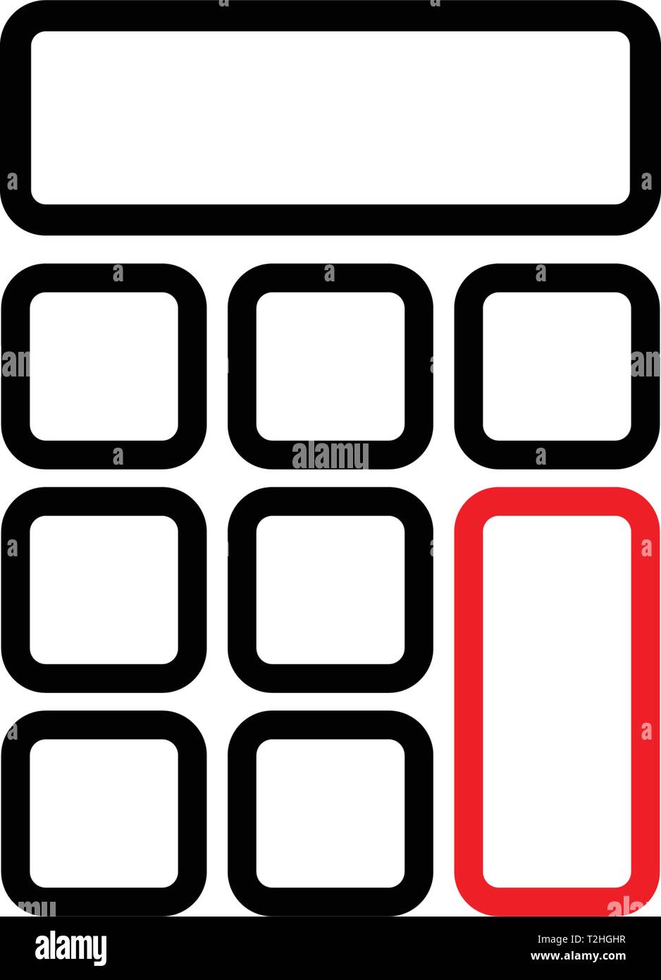 Clear button calculator Stock Vector Images - Alamy