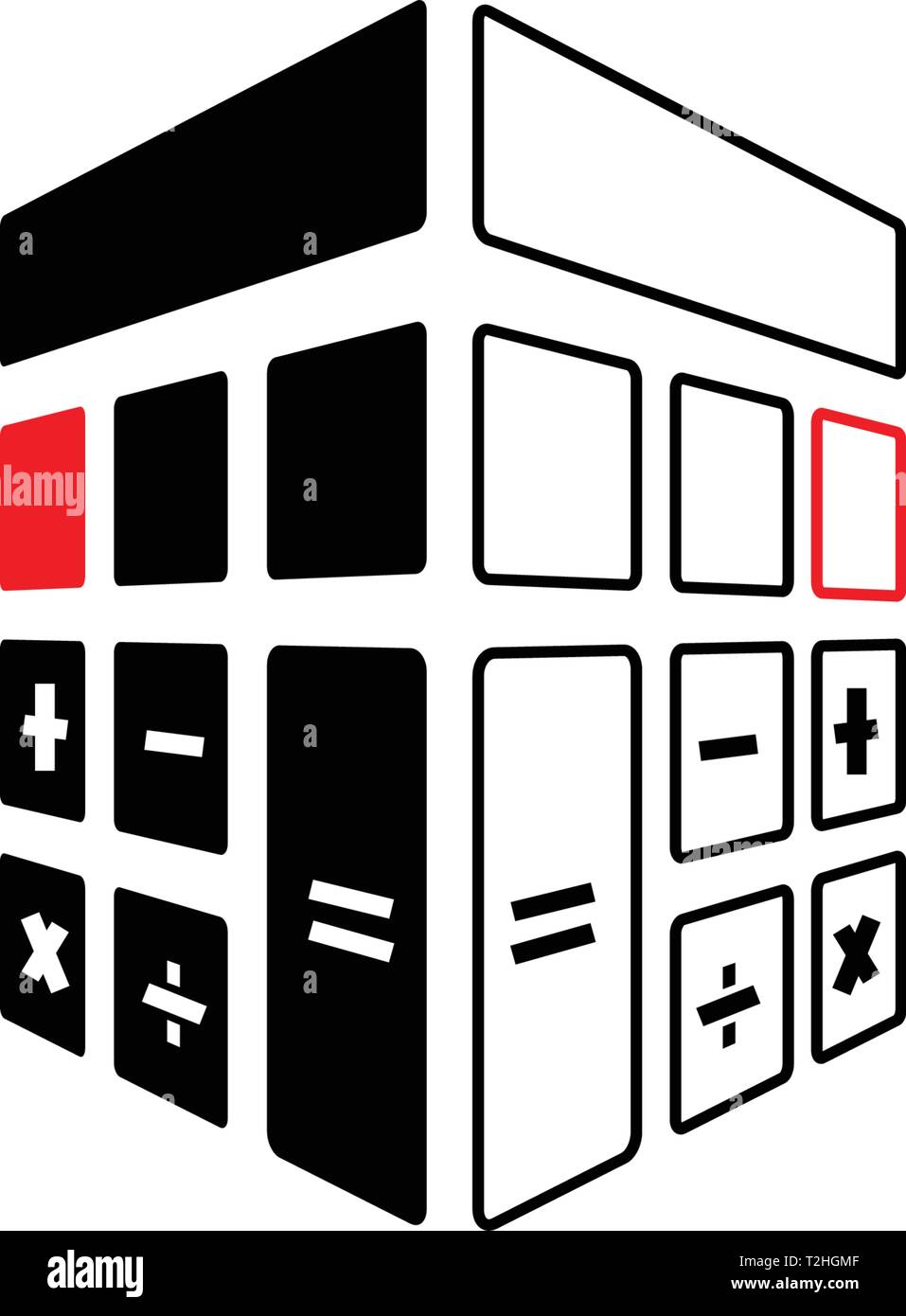 Calculator graphic design template vector isolated illustration Stock ...