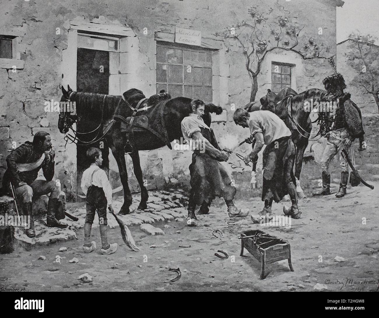 Black horse forge hi-res stock photography and images - Alamy