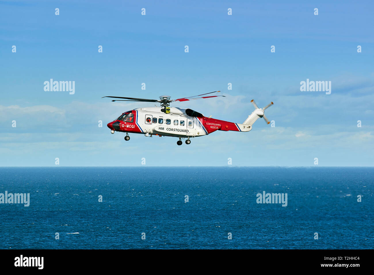 H m coastguard helicopter hi-res stock photography and images - Alamy