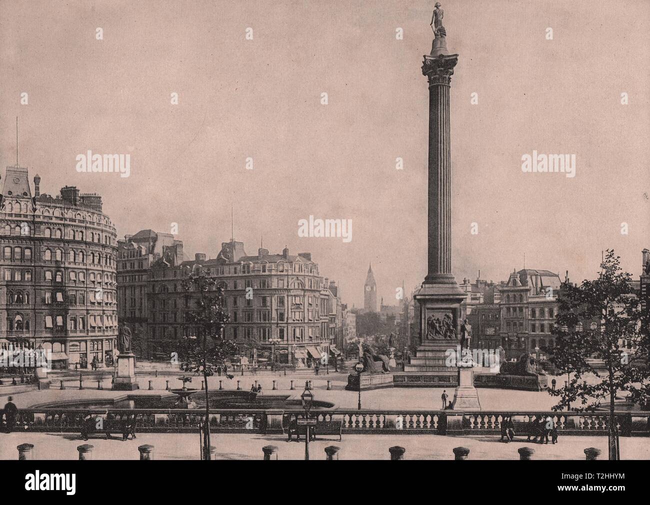 Trafalgar square london 19th century hi-res stock photography and ...