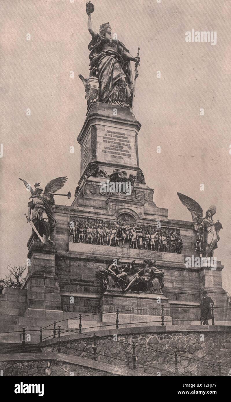 National Monument, on the Niederwald, Germany Stock Photo - Alamy