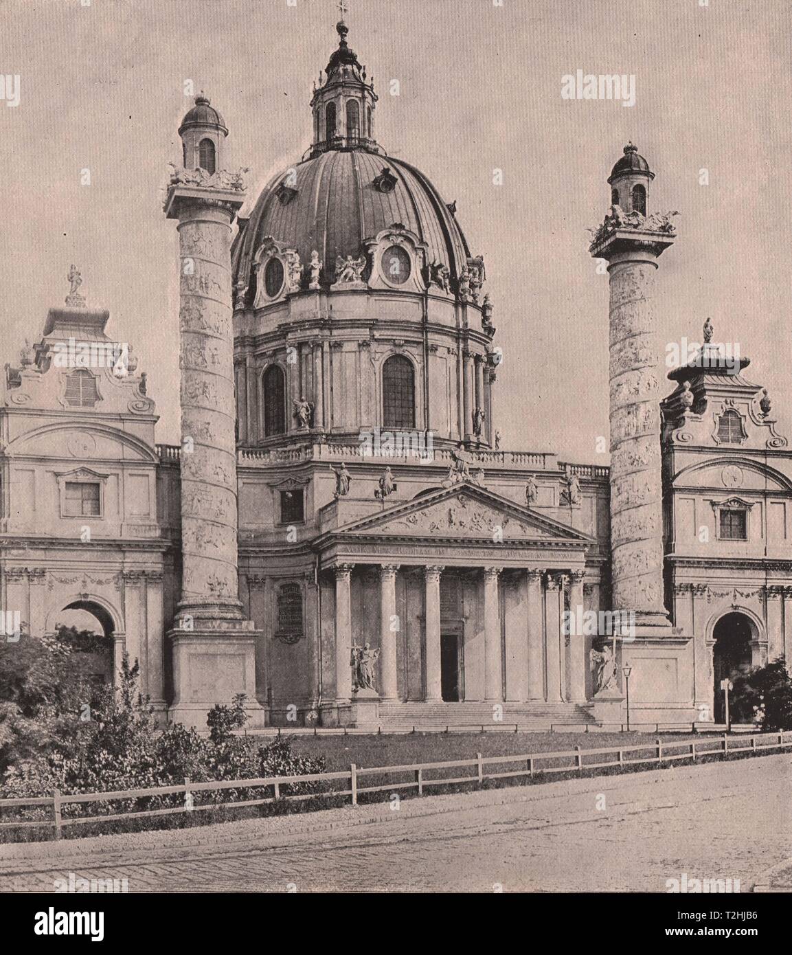 Charles Church, Vienna Stock Photo - Alamy